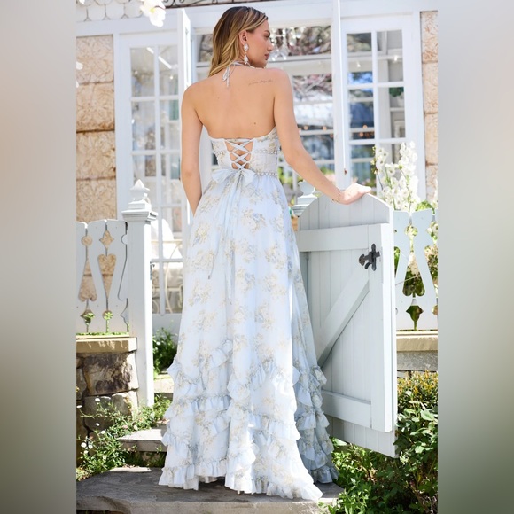 V. Chapman | Dresses | V Chapman The Scarlette Dress In Victorian Blue ...